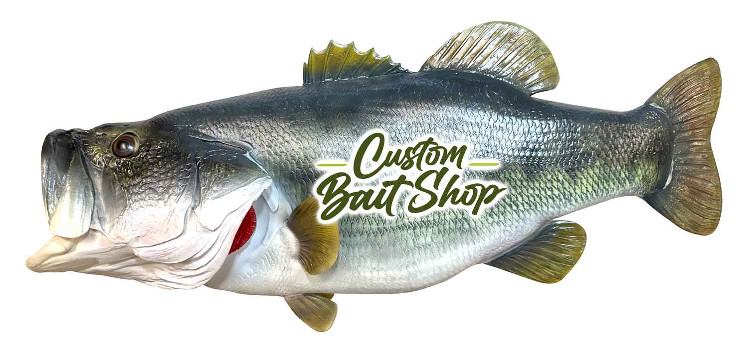 Largemouth Bass Fish Replica Mount Taxidermy – Custom Bait Shop