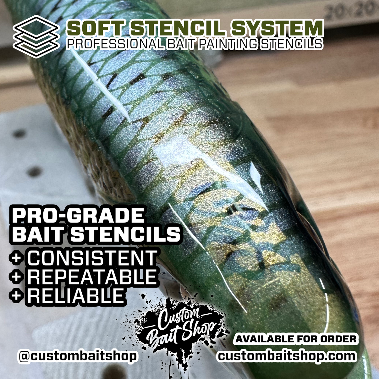 Soft Stencil System - Pro-Grade Lure Painting Stencils – Custom Bait Shop