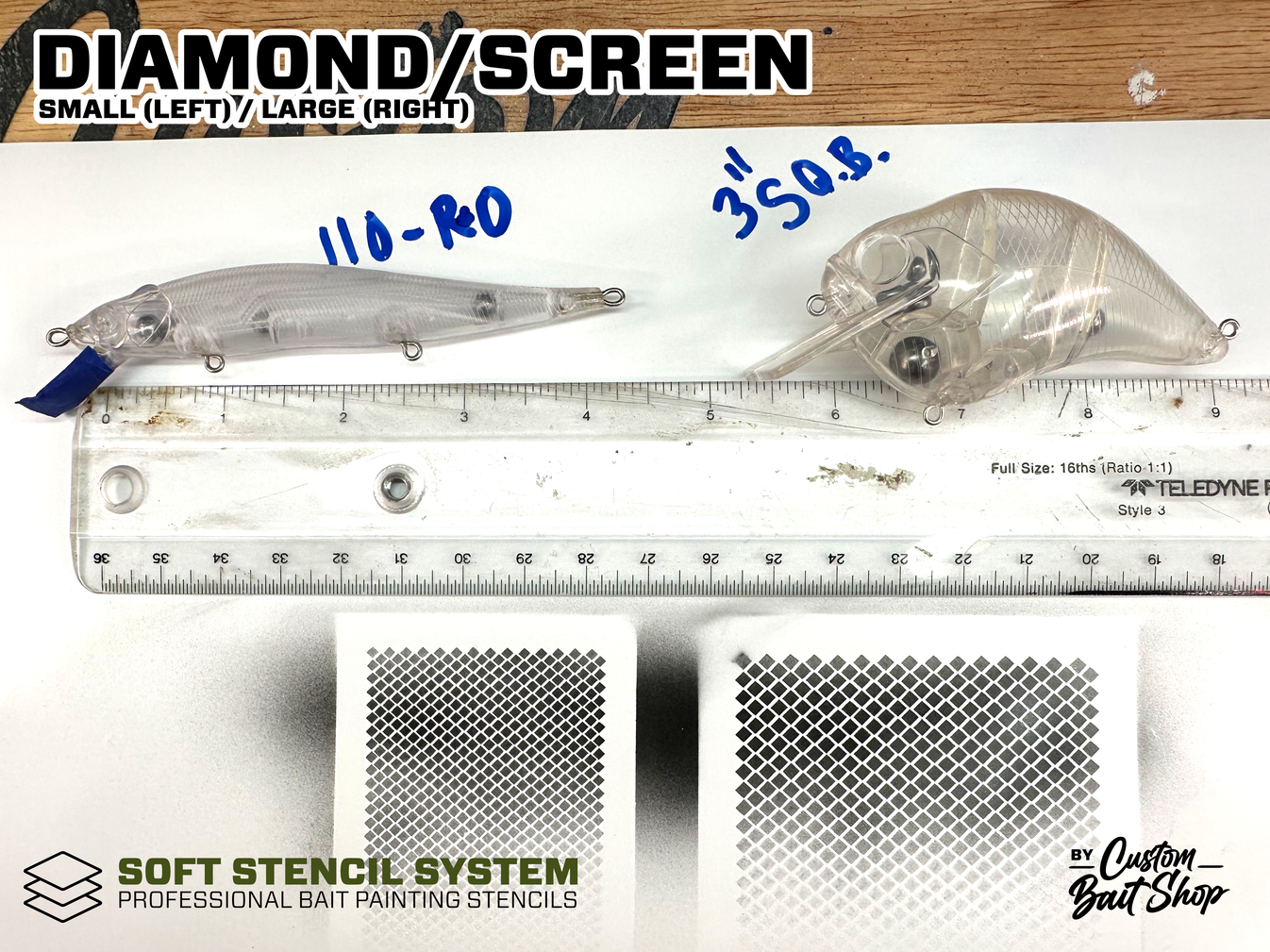 Soft Stencil System - Pro-Grade Lure Painting Stencils – Custom Bait Shop